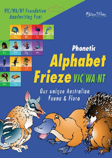 Phonetic Alphabet Frieze Handwriting Font VIC/WA/NT – Edu-21