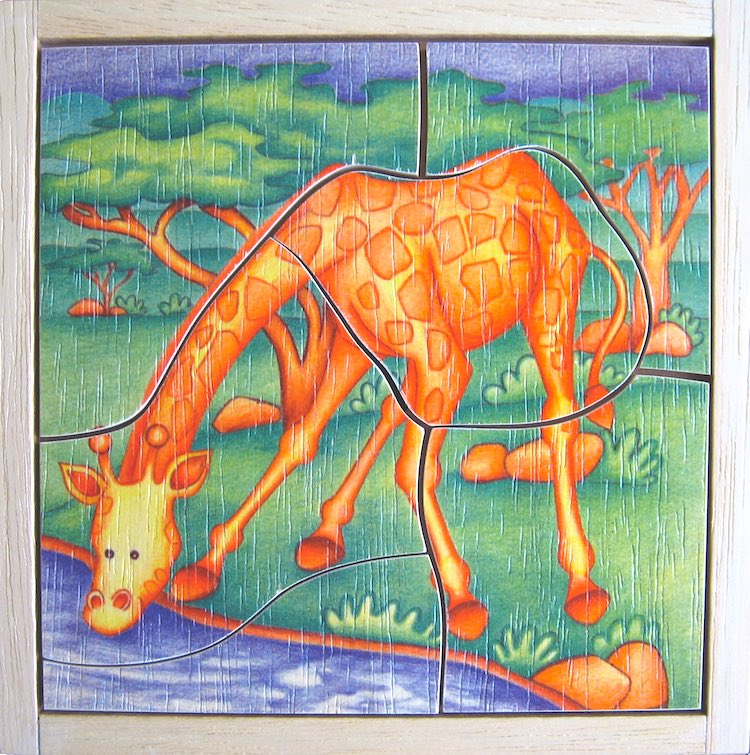 Giraffe Puzzle 6pcs – Edu-21