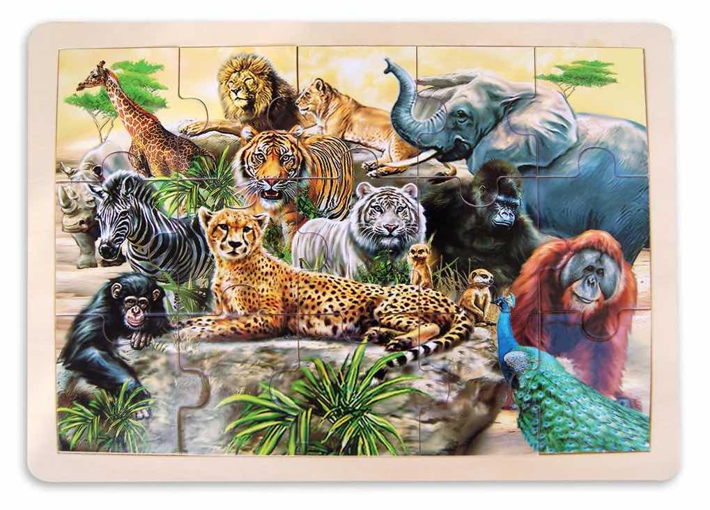 Wild Animals Puzzle 48pcs – Edu-21