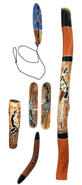 Indigenous Music & Cultural Instrument Set – 6 Piece Hand-Crafted Coll ...