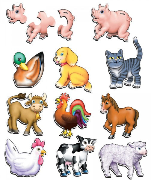 Farm Animals Puzzle Set of 10 – Edu-21