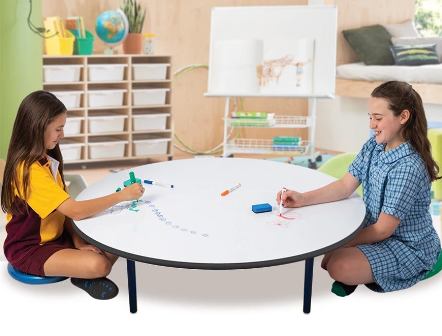 Round Collaborative Whiteboard Table – Edu-21