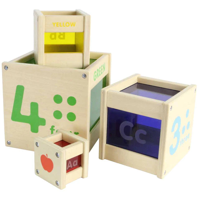 Large Stacking Discovery Boxes 4pcs – Edu-21