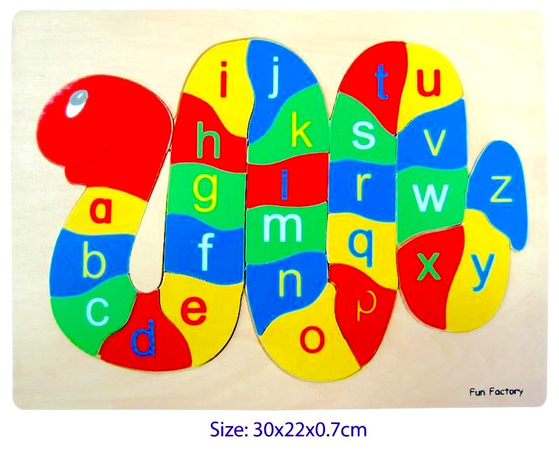 Raised Alphabet Snake Puzzle 27pcs – Edu-21