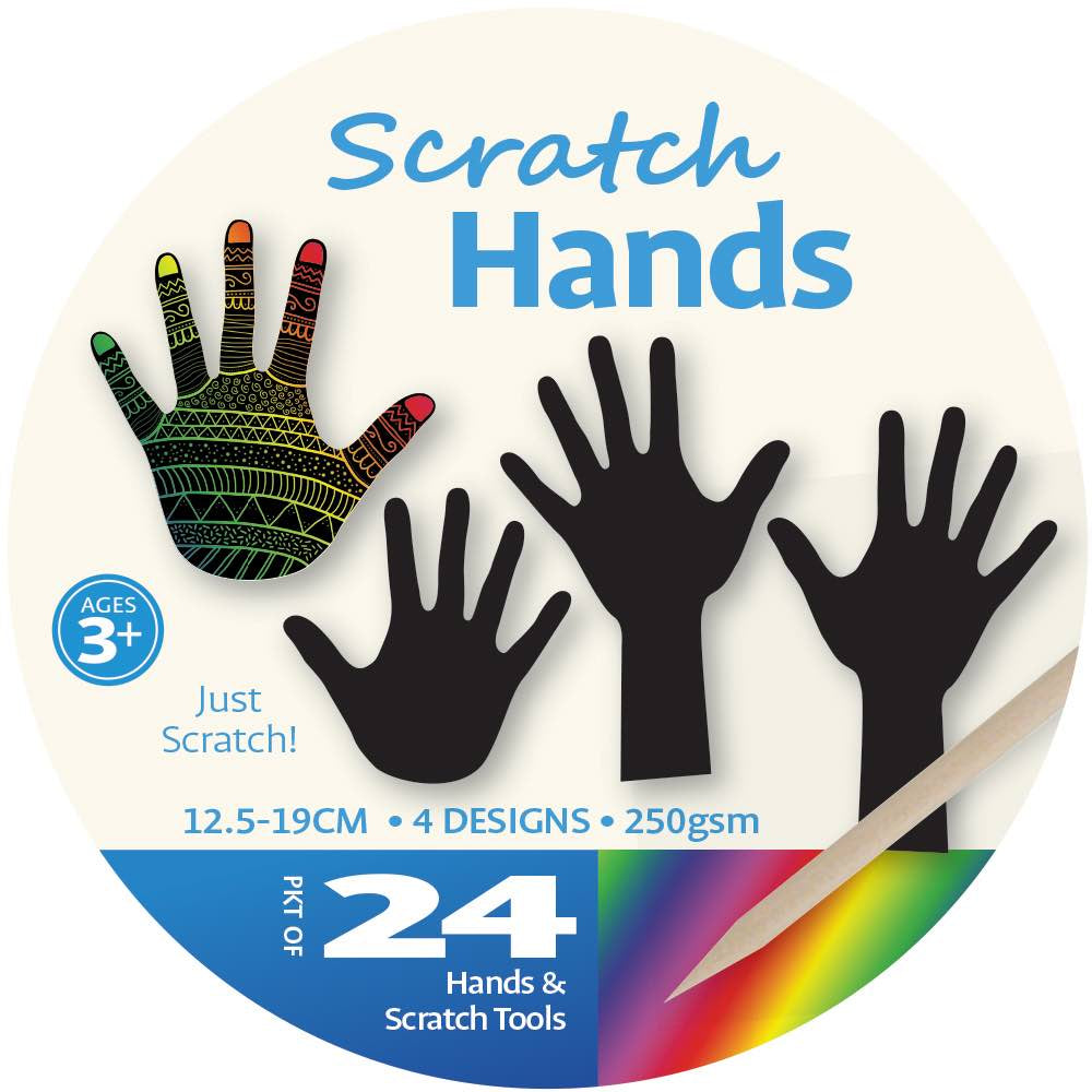 Scratch Art Hands 24pcs – Edu-21