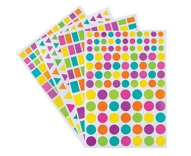 Adhesive Shapes Assorted 4170pcs – Edu-21