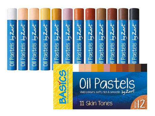 Oil Pastels Skin Tones 12pcs – Edu-21