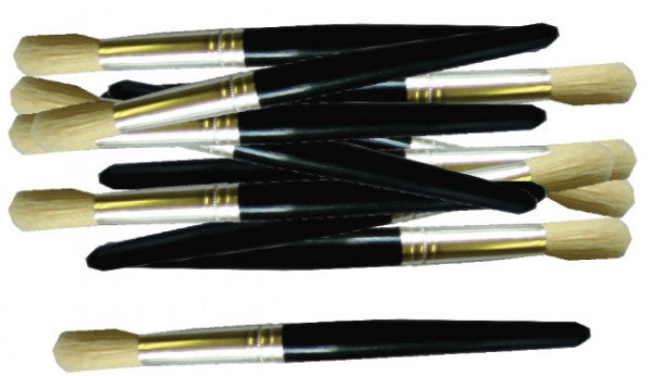 Paint Brushes Jumbo Stubby Round 12pcs – Edu-21